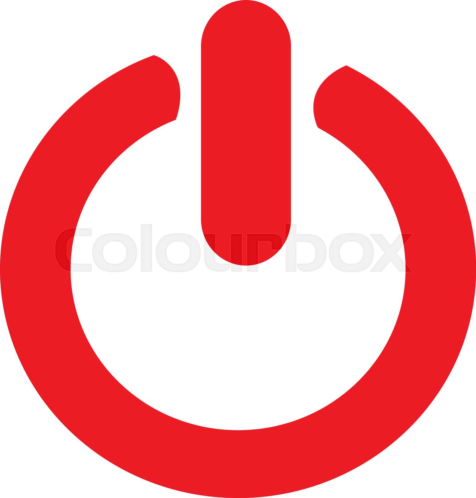 Power icon sign symbol design | Stock vector | Colourbox