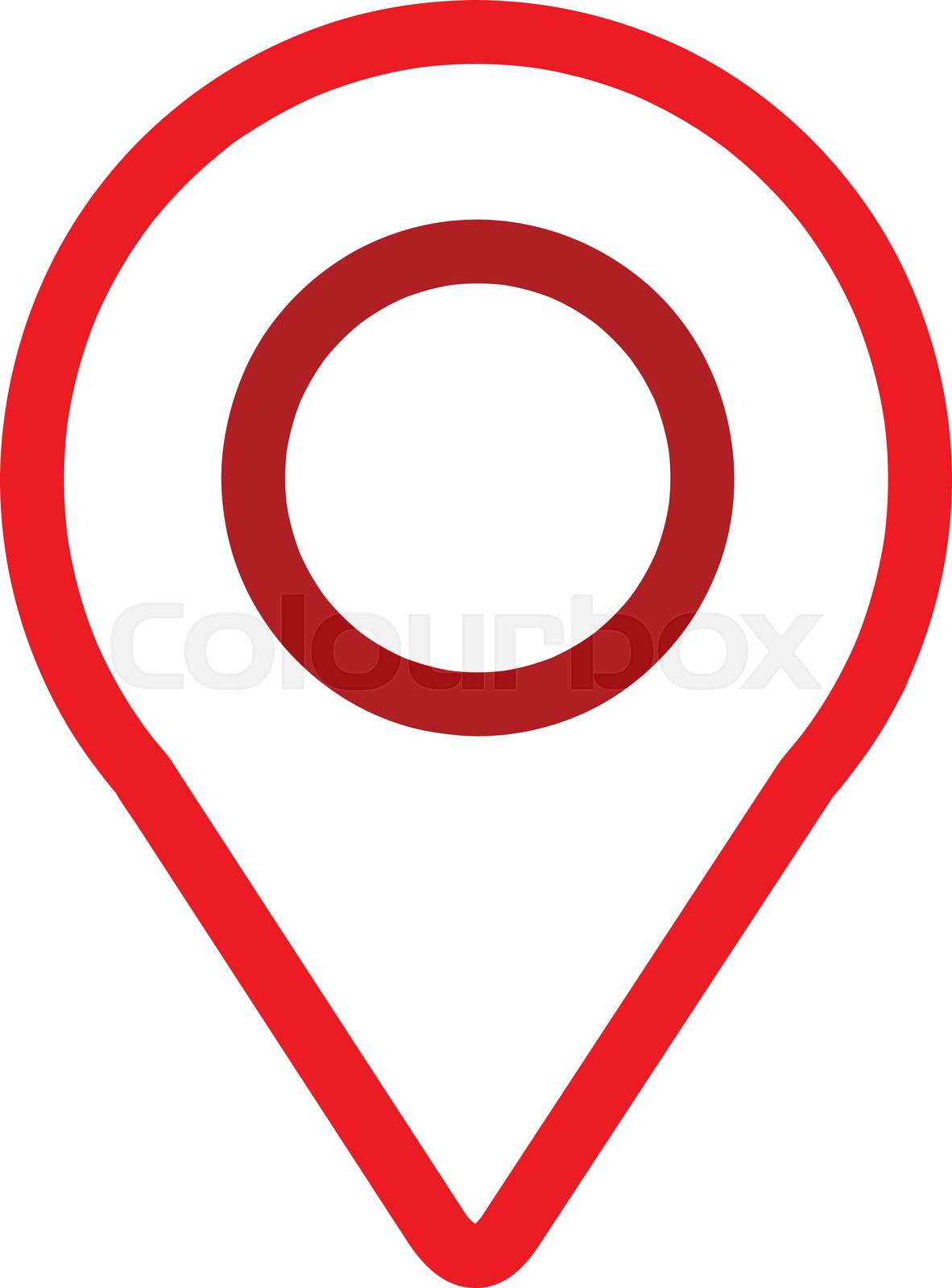 Pin location icon sign symbol design | Stock vector | Colourbox