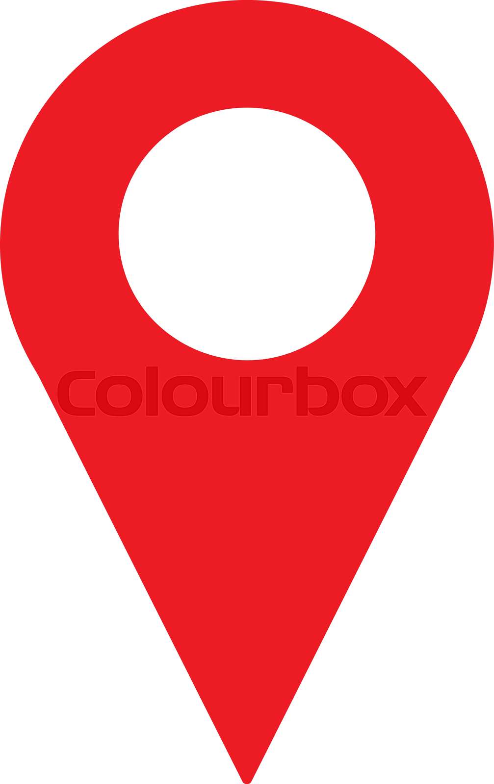 Pin location icon sign symbol design | Stock vector | Colourbox