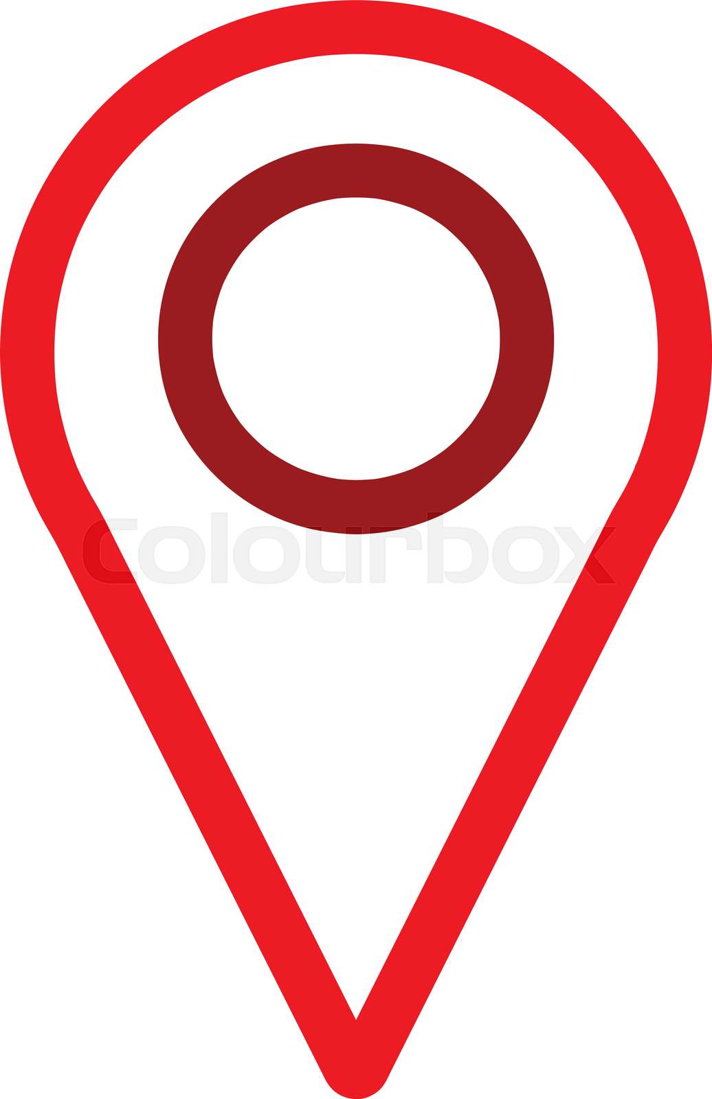 Pin location icon sign symbol design | Stock vector | Colourbox