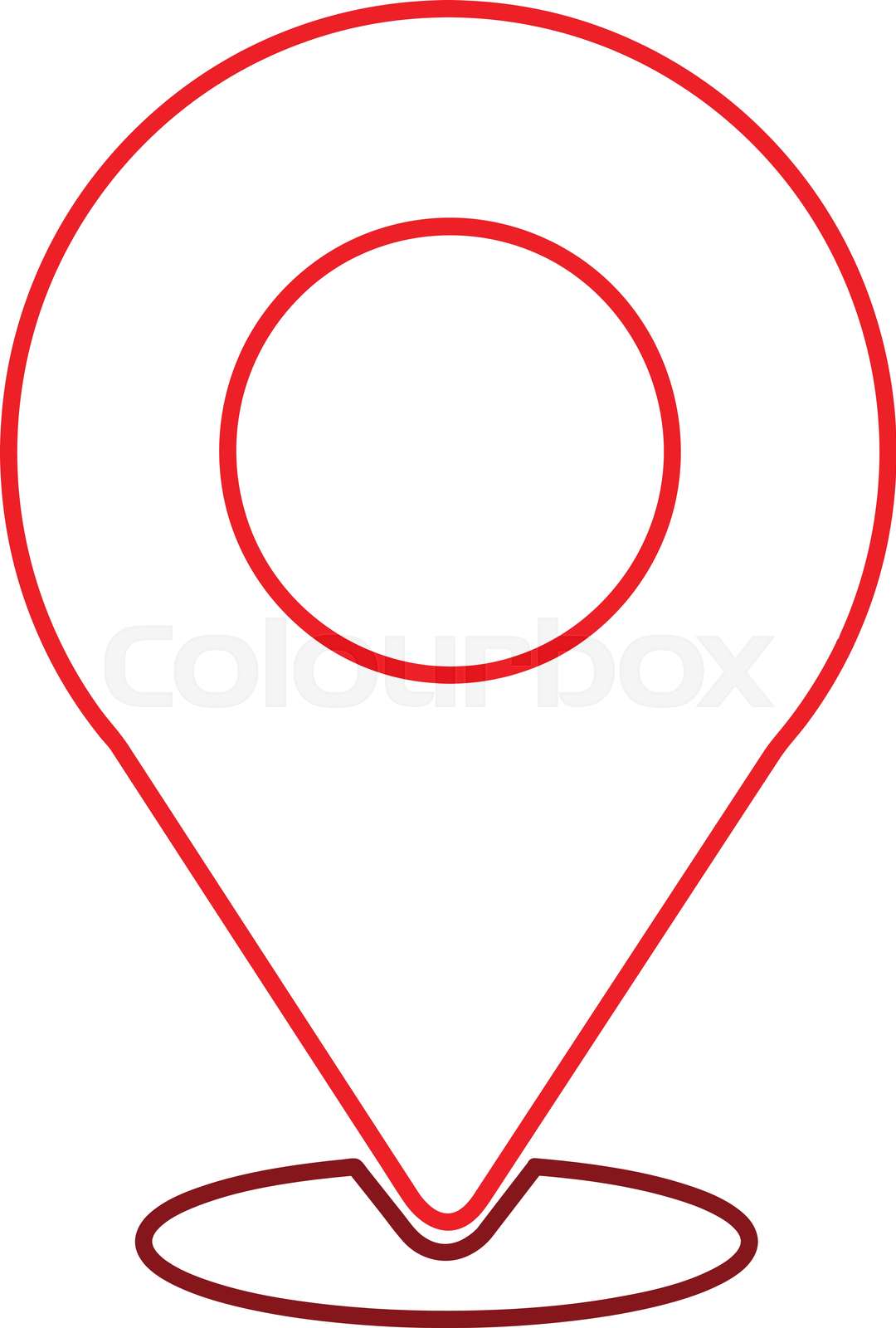 Pin location icon sign symbol design | Stock vector | Colourbox