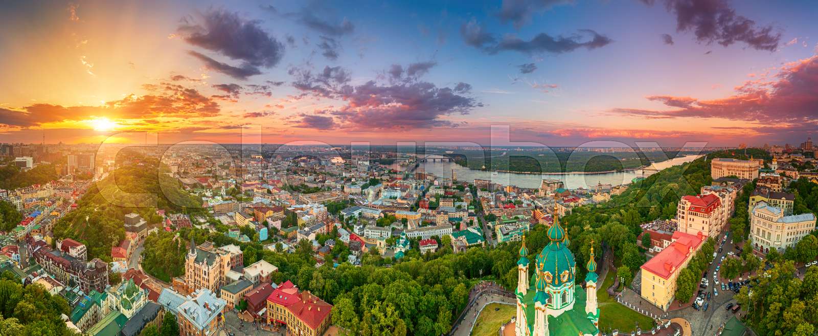 Panoramic view of Kyiv | Stock image | Colourbox