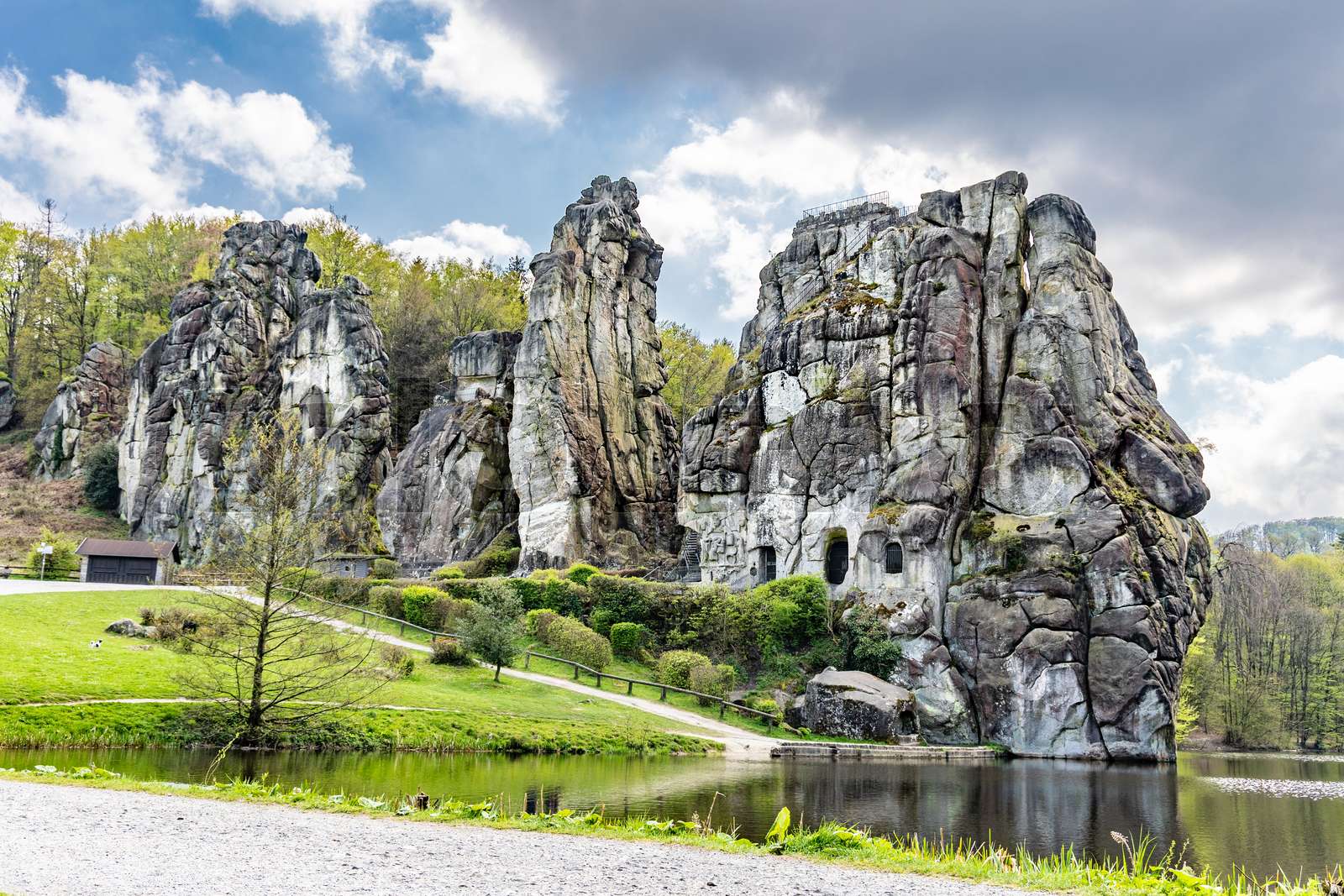 Unique rock formation Externsteine, Germany | Stock image | Colourbox