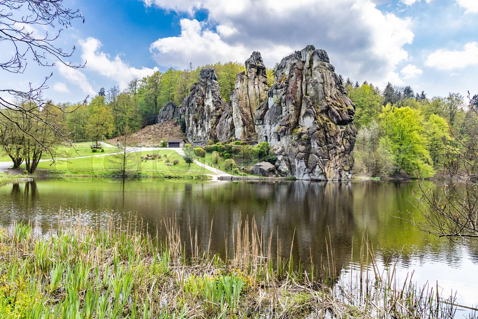 Unique rock formation Externsteine, Germany | Stock image | Colourbox