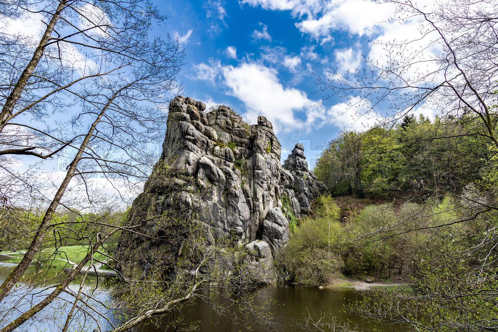 Unique rock formation Externsteine, Germany | Stock image | Colourbox
