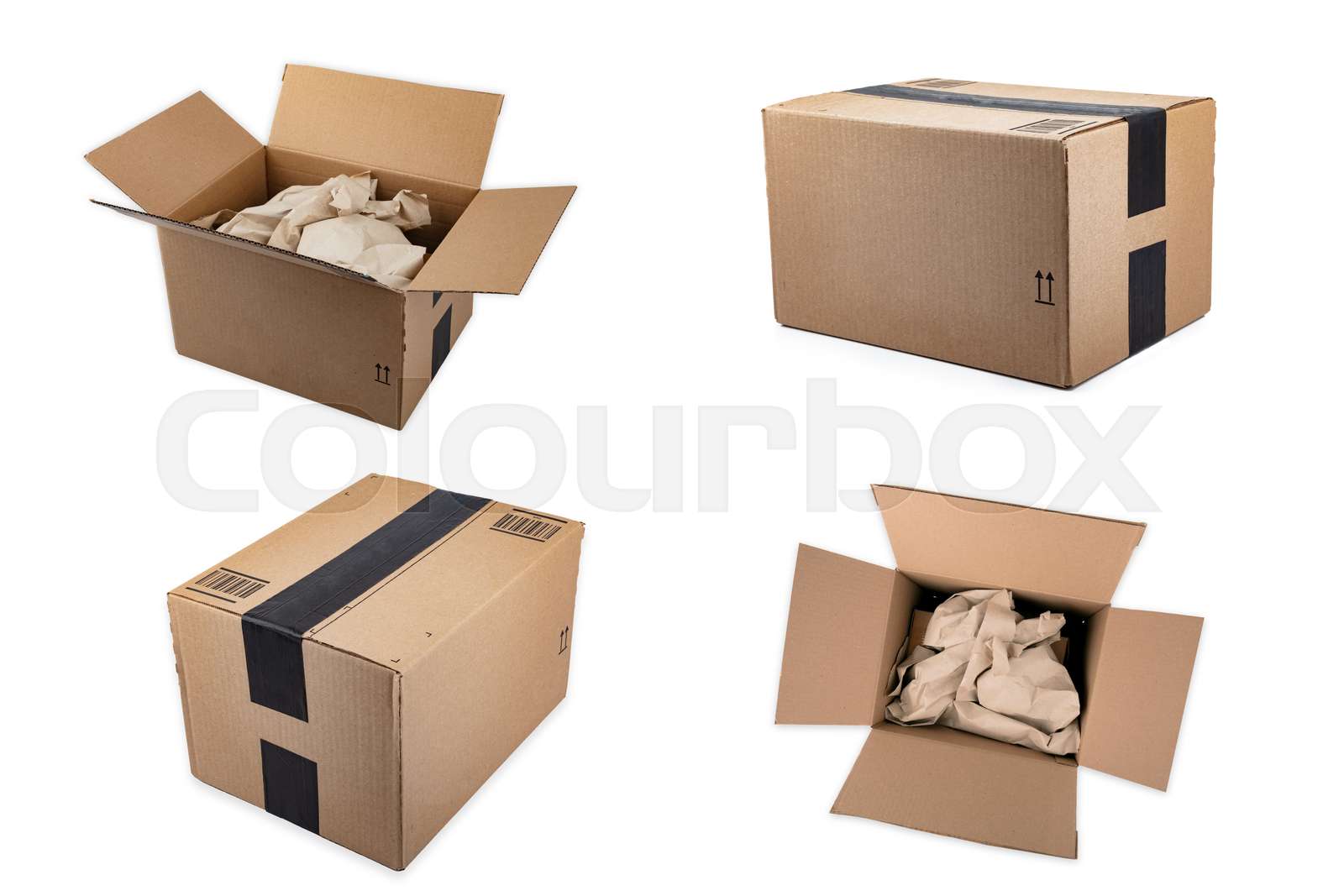 pappe, sauber, packung | Stock Bild | Colourbox