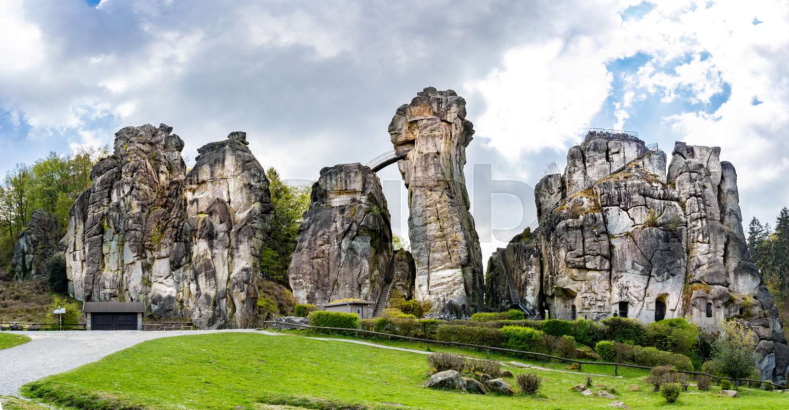 Unique rock formation Externsteine, Germany | Stock image | Colourbox