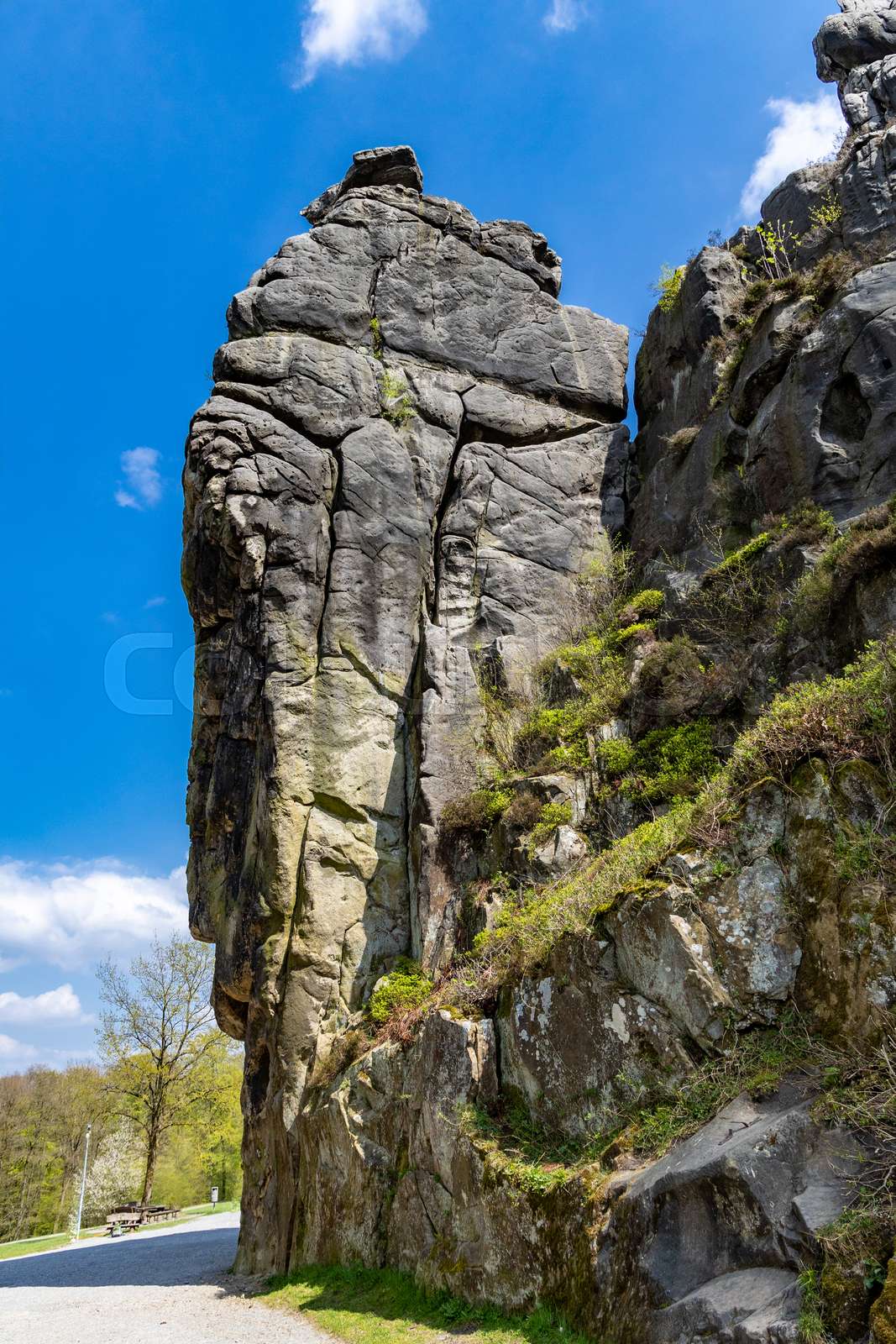 Unique rock formation Externsteine, Germany | Stock image | Colourbox