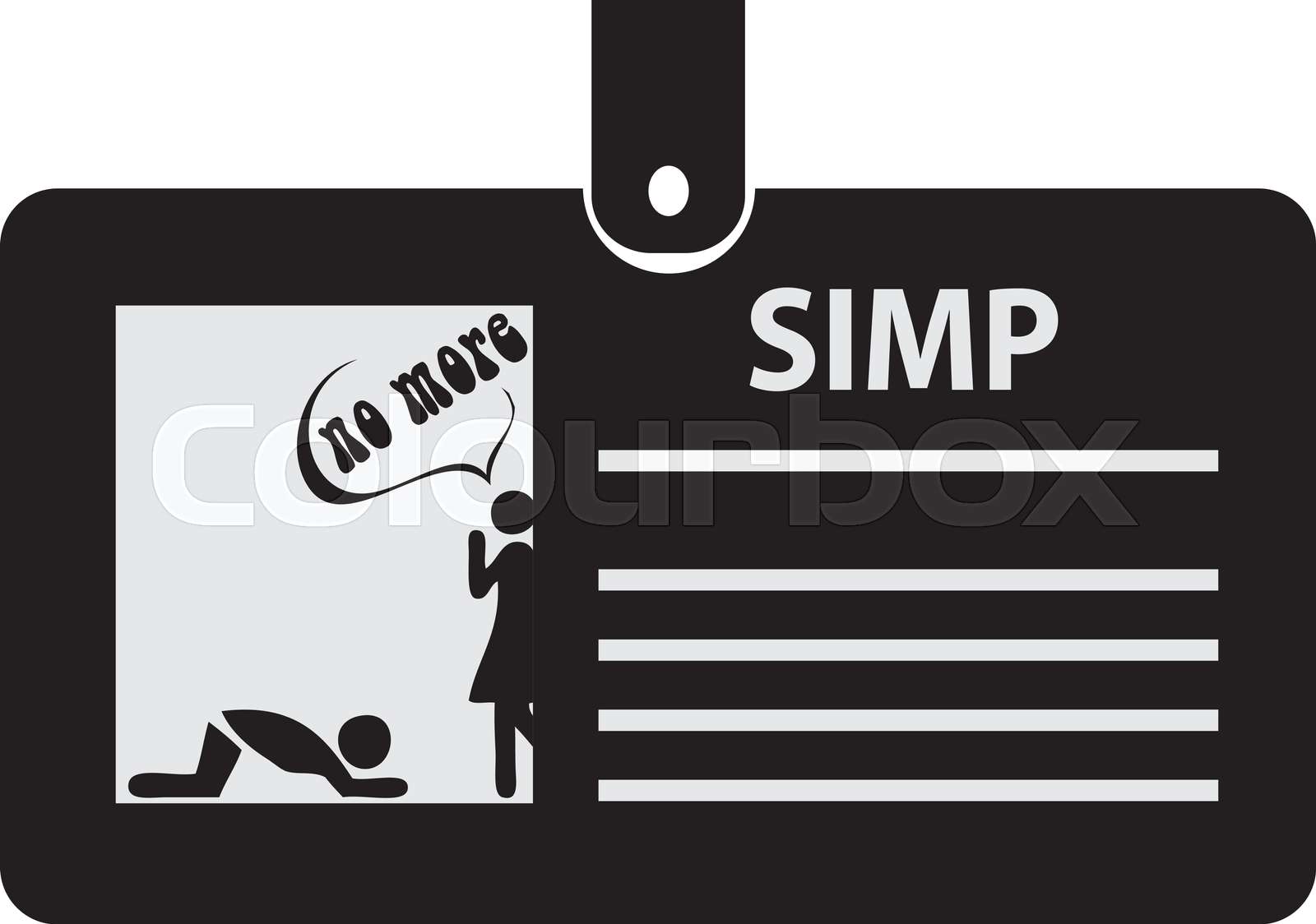 ID card Simp | Stock vector | Colourbox