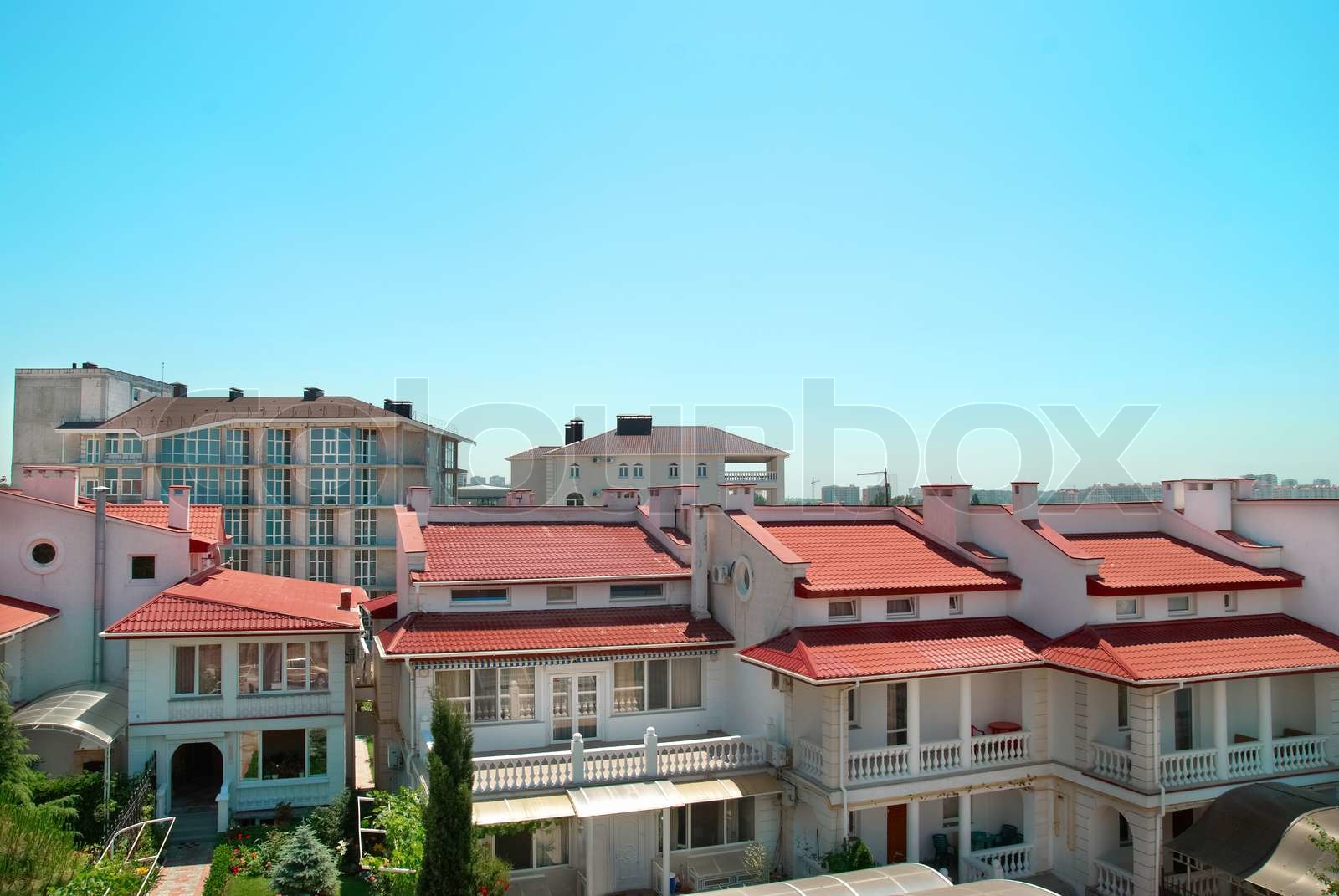 Group of houses | Stock image | Colourbox