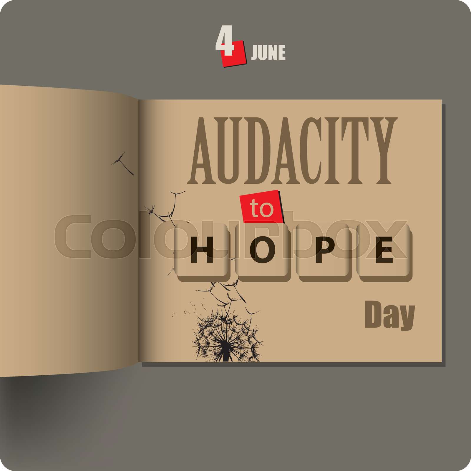 Audacity To Hope Day | Stock vector | Colourbox