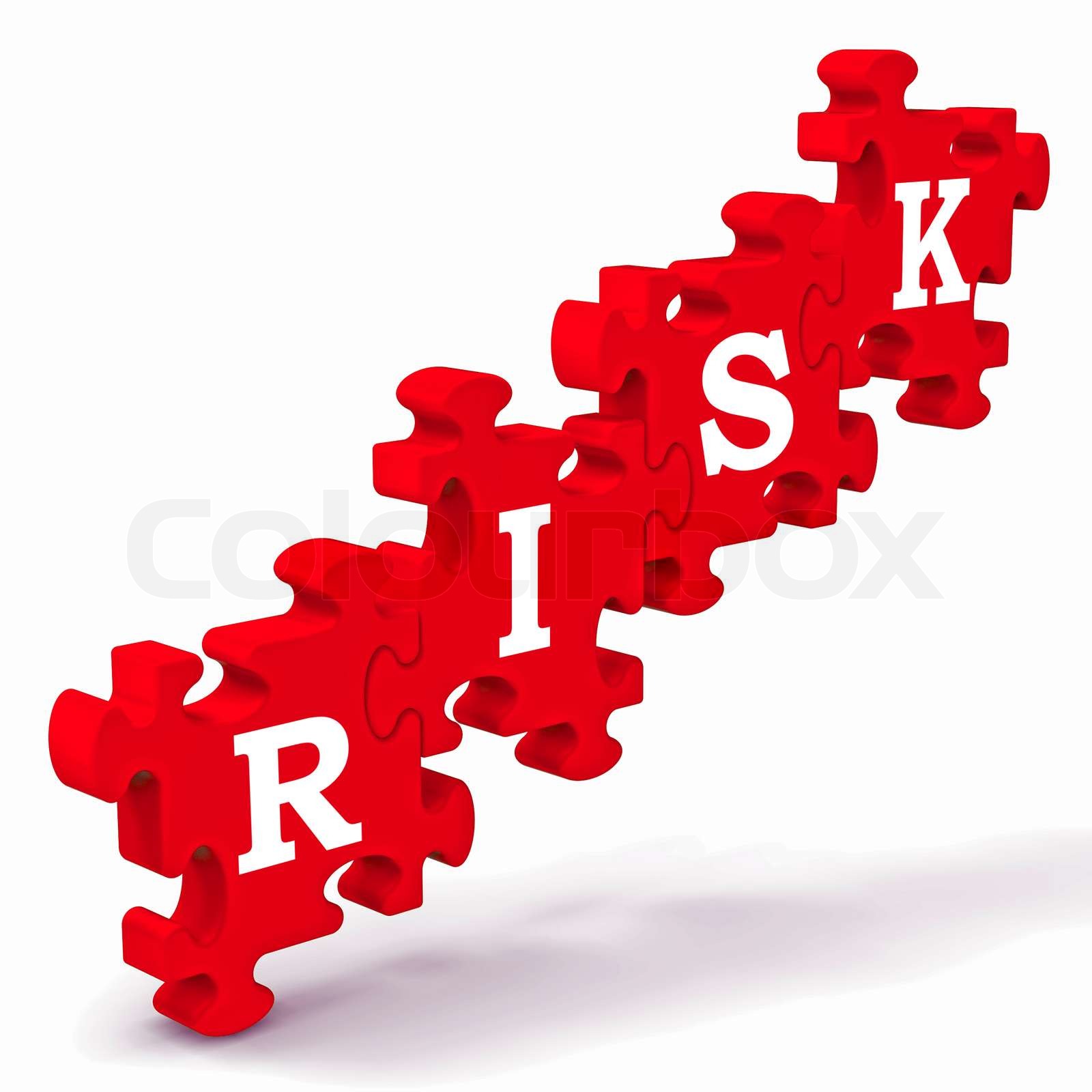 Risiko Puzzle Angezeigt Krise und Probleme | Stock Bild | Colourbox