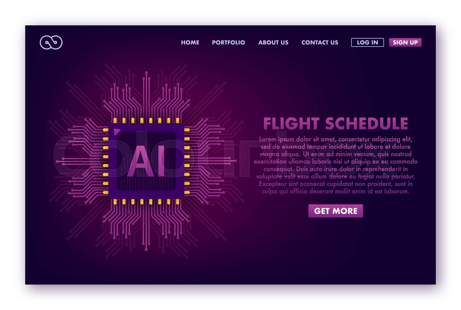 Flight schedule. Vector illustration design. Silhouette vector flat ...