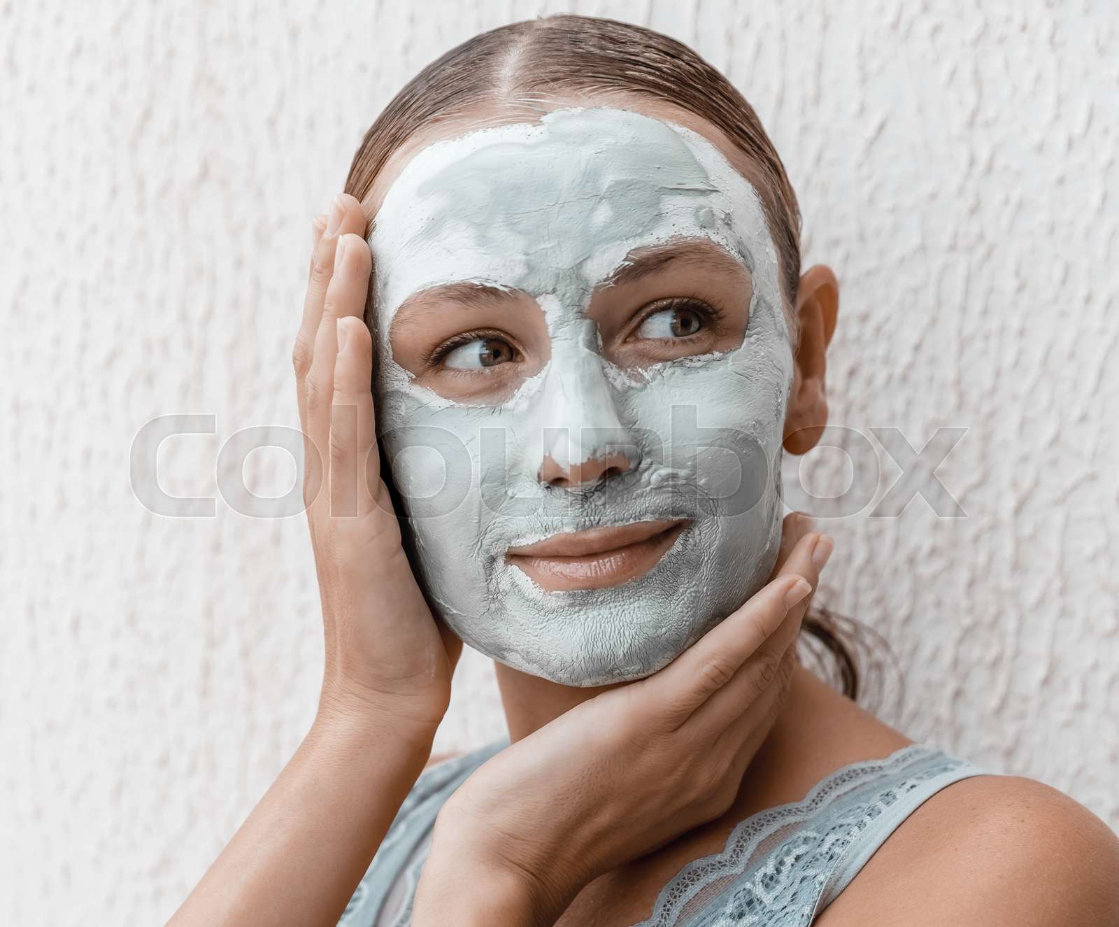 Using Facial Mask | Stock image | Colourbox