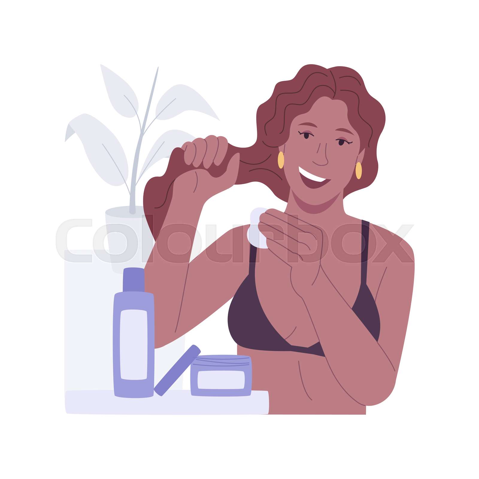 Hair care product isolated cartoon vector illustrations. | Stock vector ...