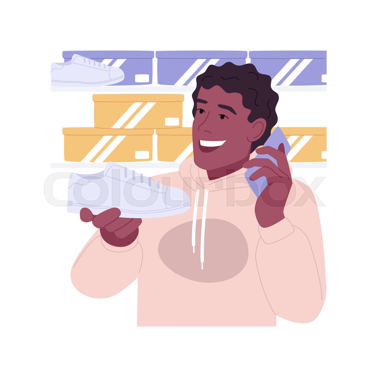 Shoe shop isolated cartoon vector illustrations. | Stock vector | Colourbox