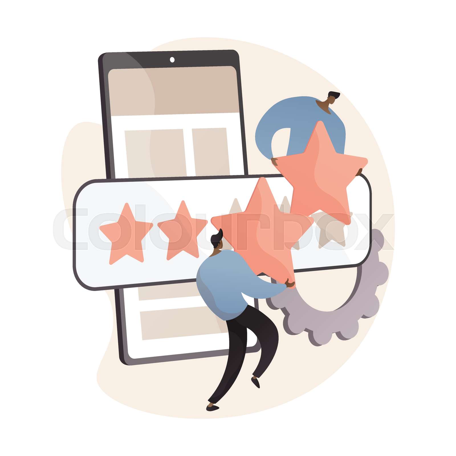 Online reputation management abstract concept vector illustration ...