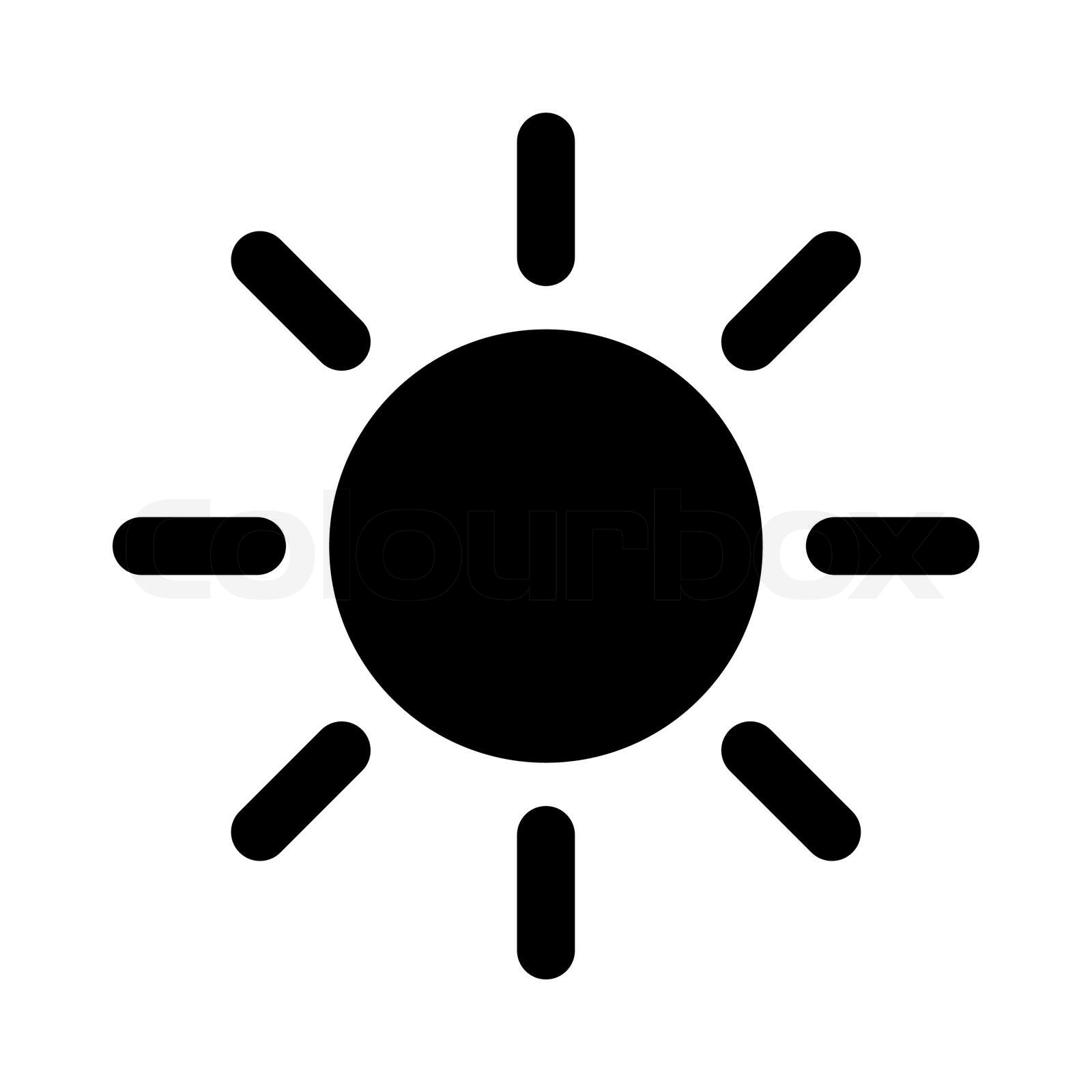 Weather icon - sun | Stock vector | Colourbox