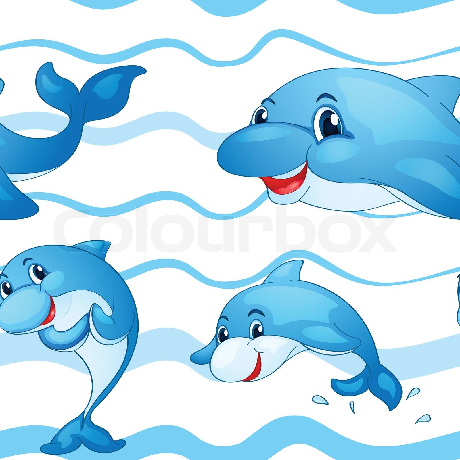 delfin | Stock vektor | Colourbox