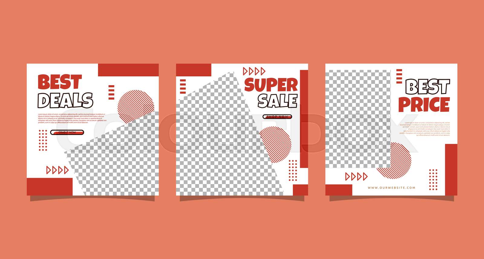 Gift Sale Product Promotion Poster Design Social Media Template | Stock ...