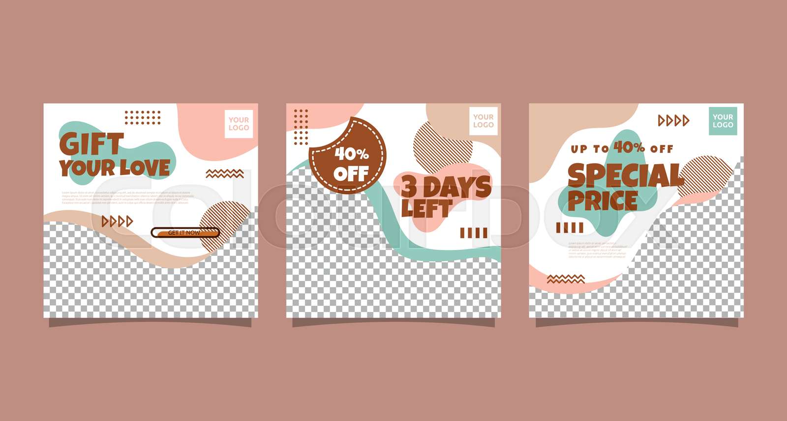 Gift Sale Product Promotion Poster Design Social Media Template | Stock ...