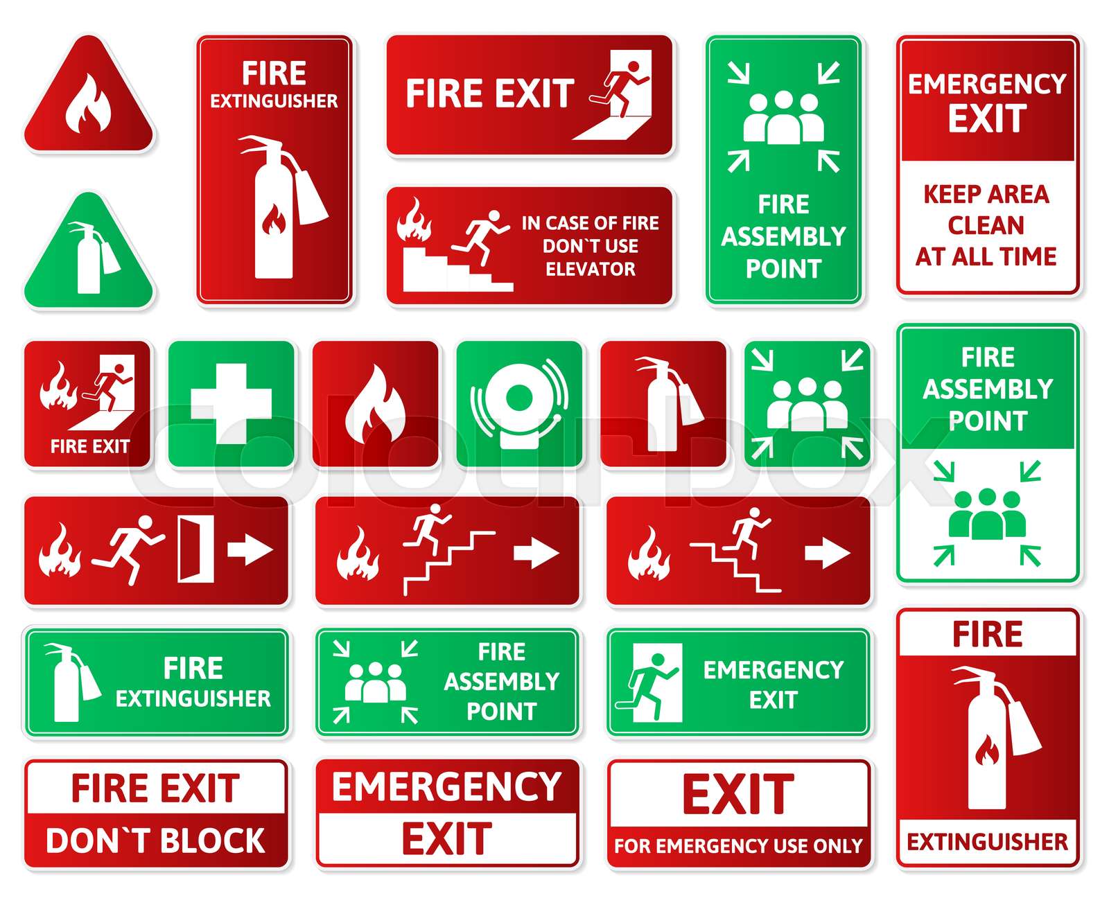 Fire Safety Symbols And Signs