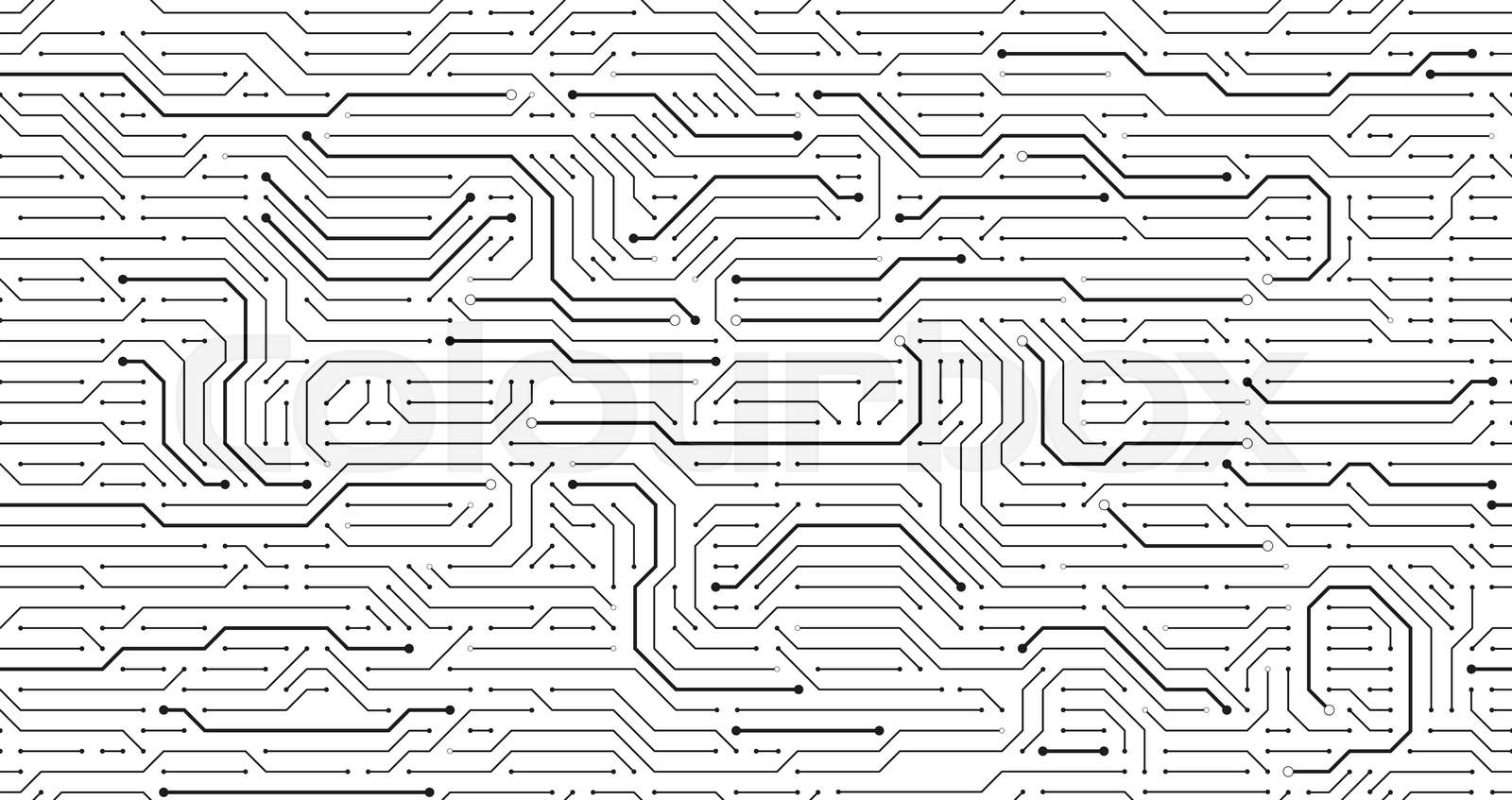 Circuit Board Pattern Vector