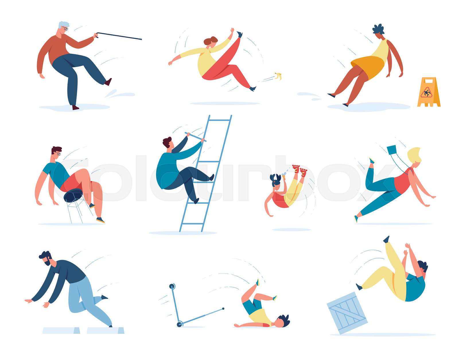 People Falling Out Of Bed