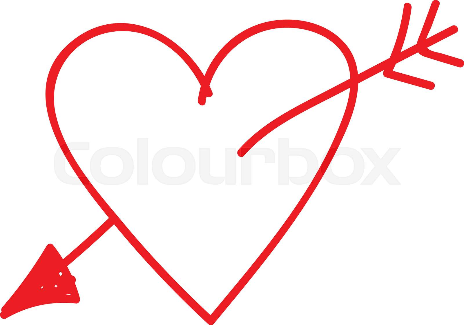 Heart hand draw icon sign design | Stock vector | Colourbox