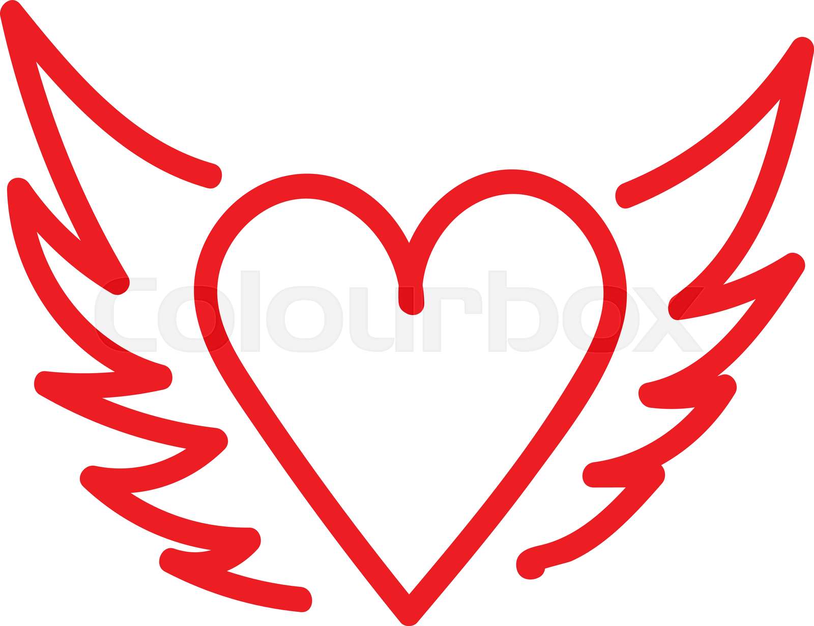 Heart hand draw icon sign design | Stock vector | Colourbox