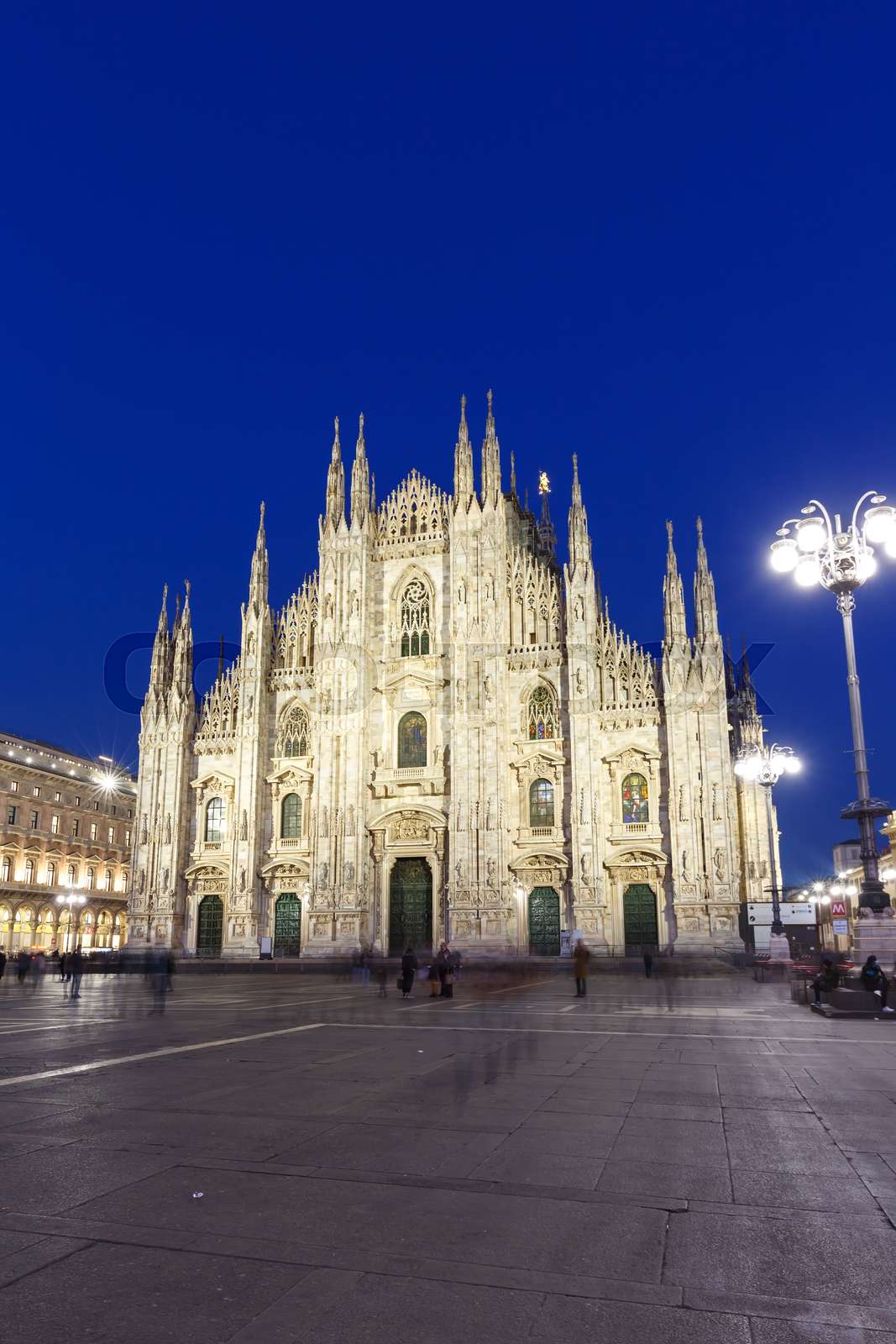 Milan Cathedral At Night