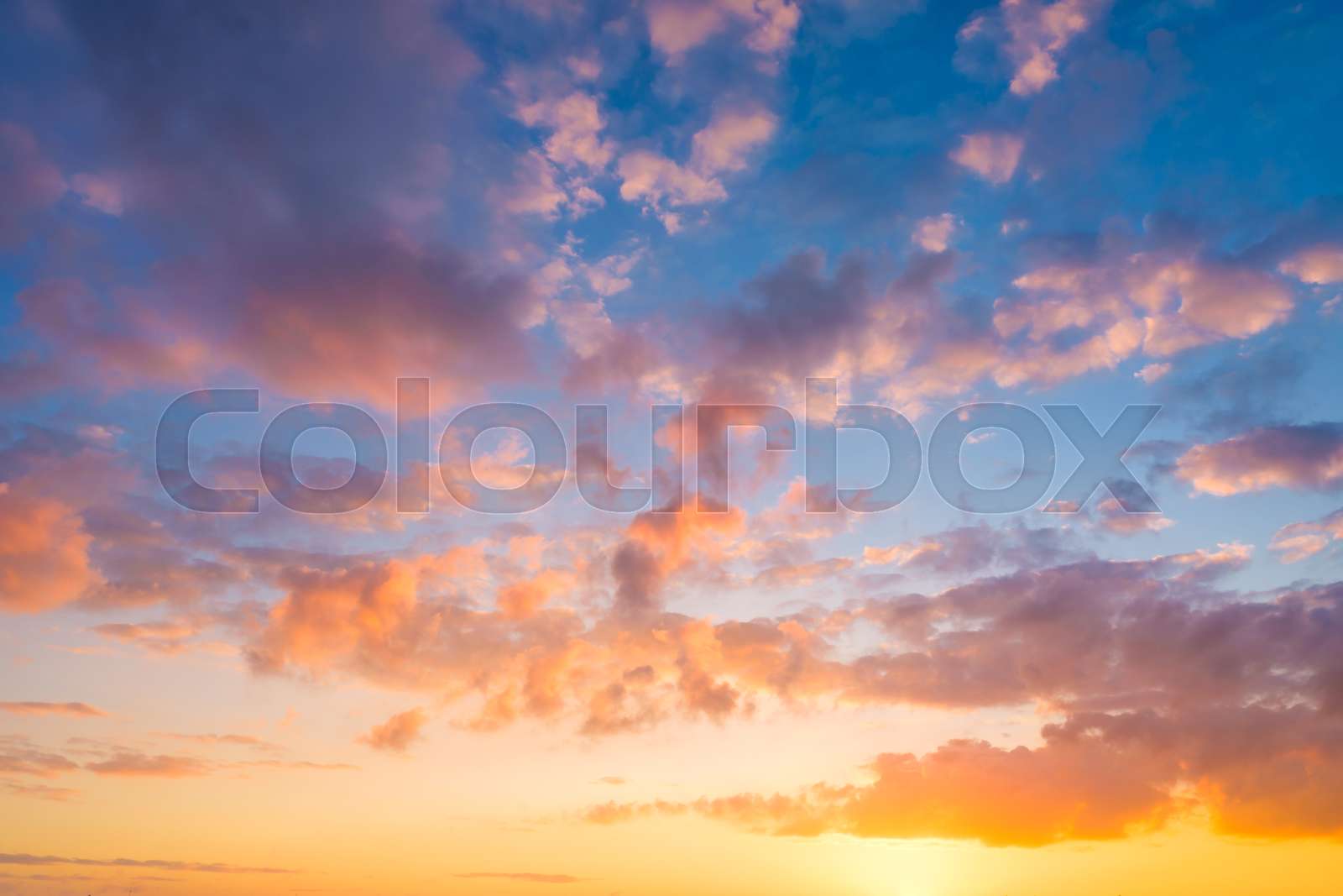 Sky with clouds during sunset. Clouds and blue sky. A high-resolution photograph. | Stock image ...