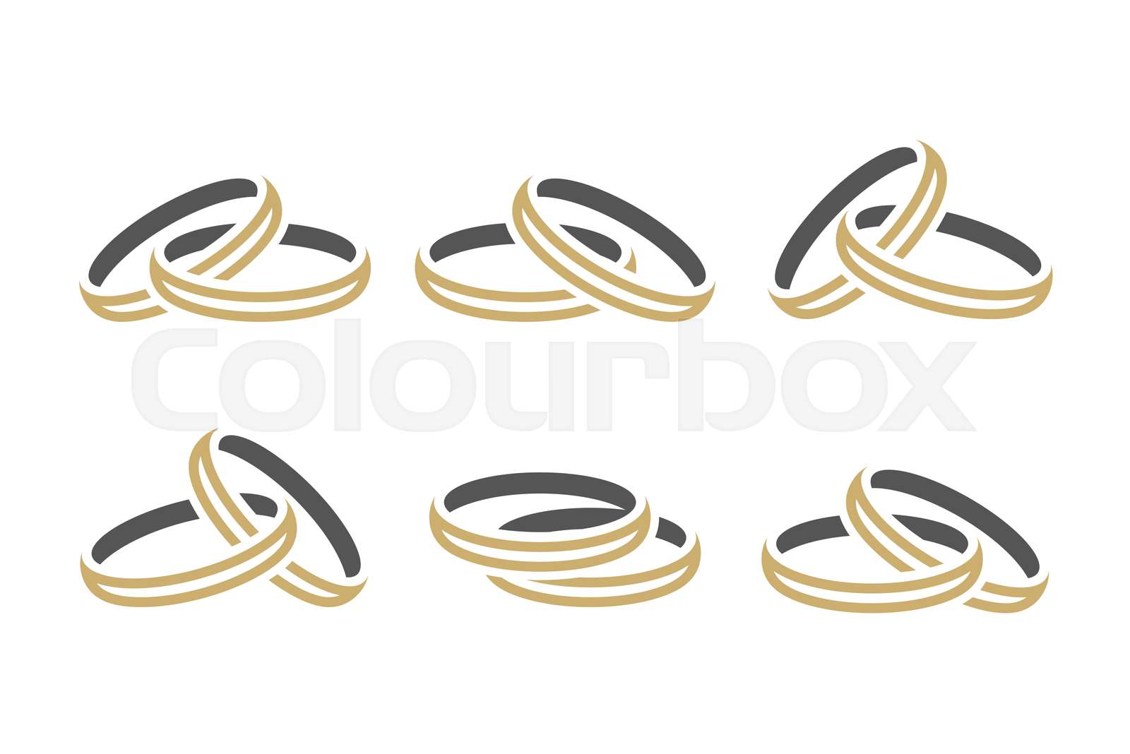 Wedding Rings | Stock vector | Colourbox
