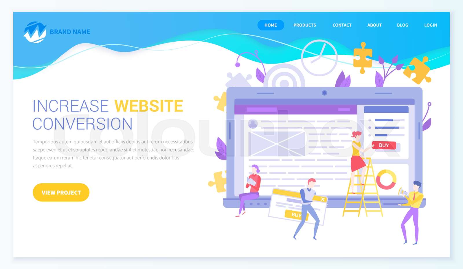 People work on website development. Seo optimization, increase webpage ...