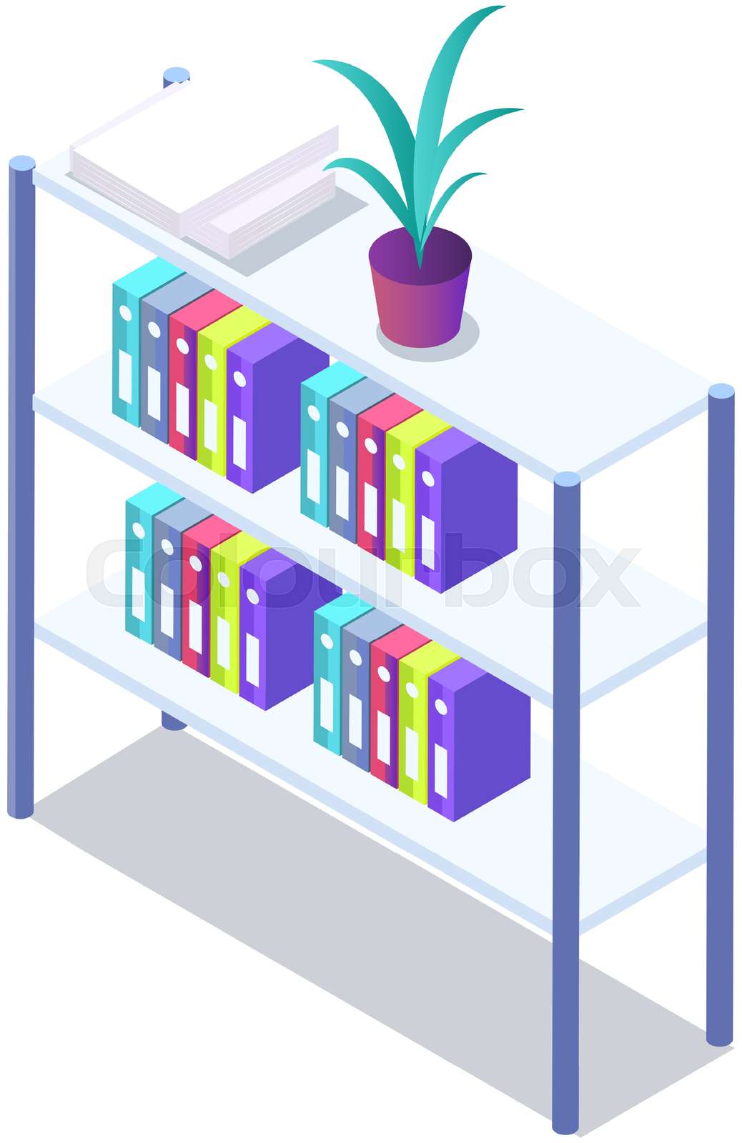 Office paperwork, document and file folders. Filing cabinet ...