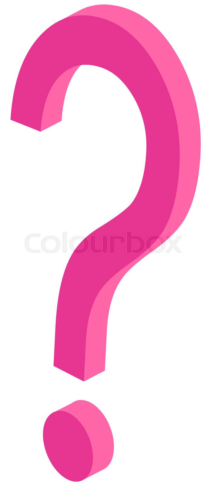 Question icon pink vector 3d design style. FAQ button. To ask questions ...