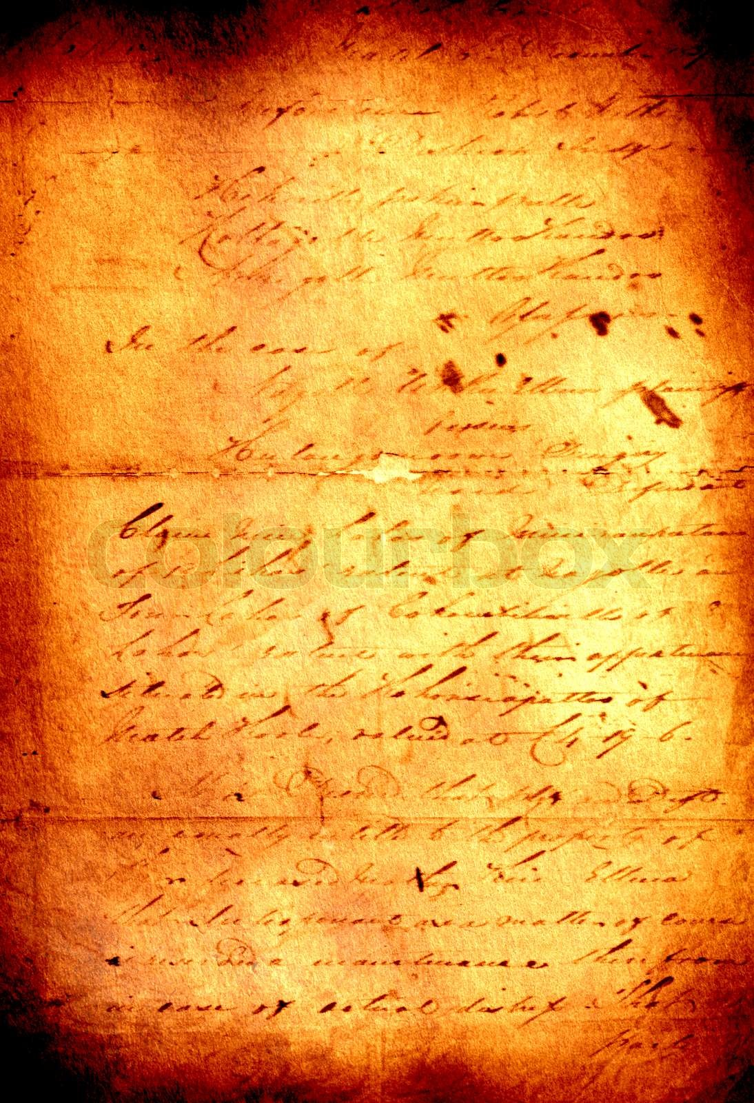 Old document | Stock image | Colourbox