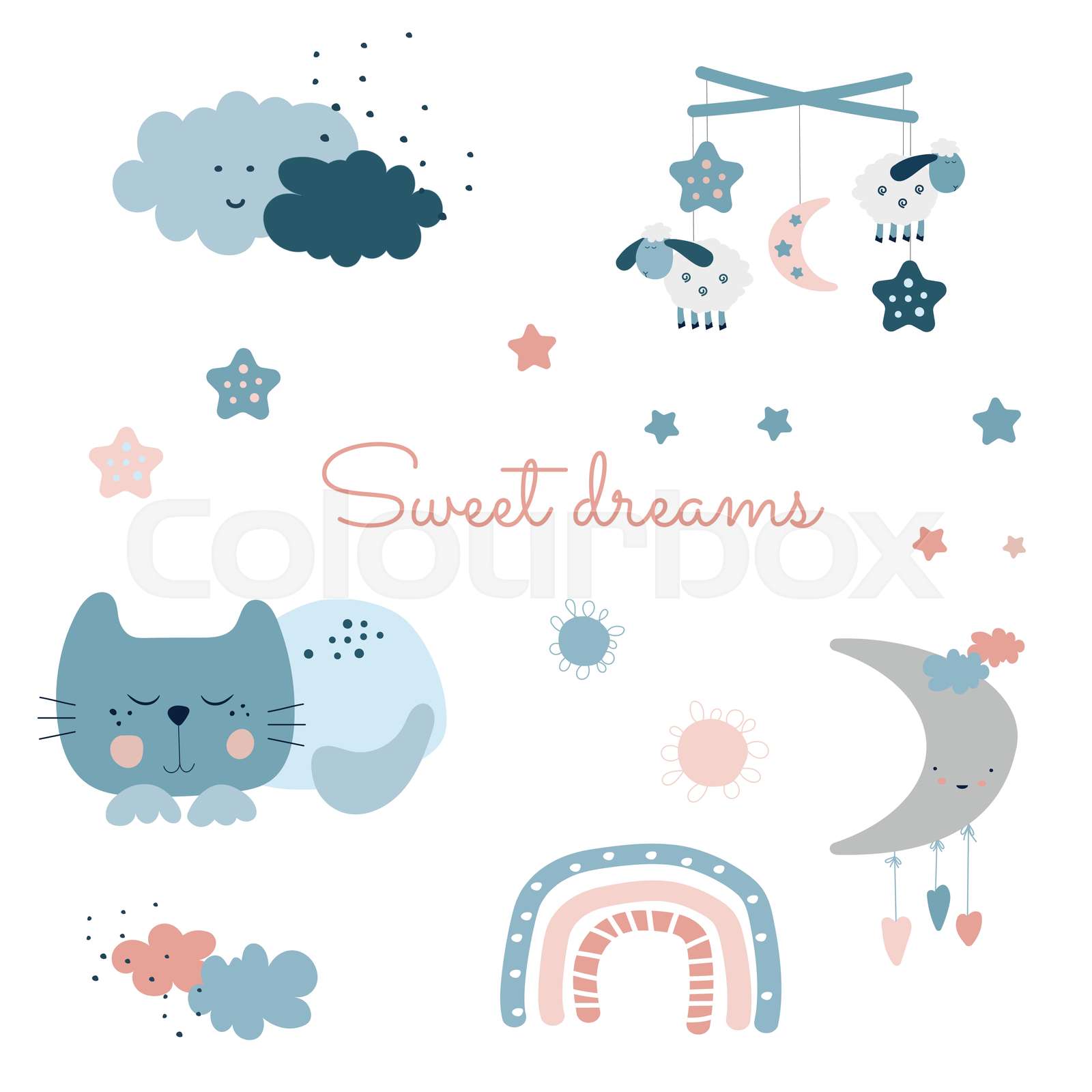 Sweet dreams vector | Stock vector | Colourbox