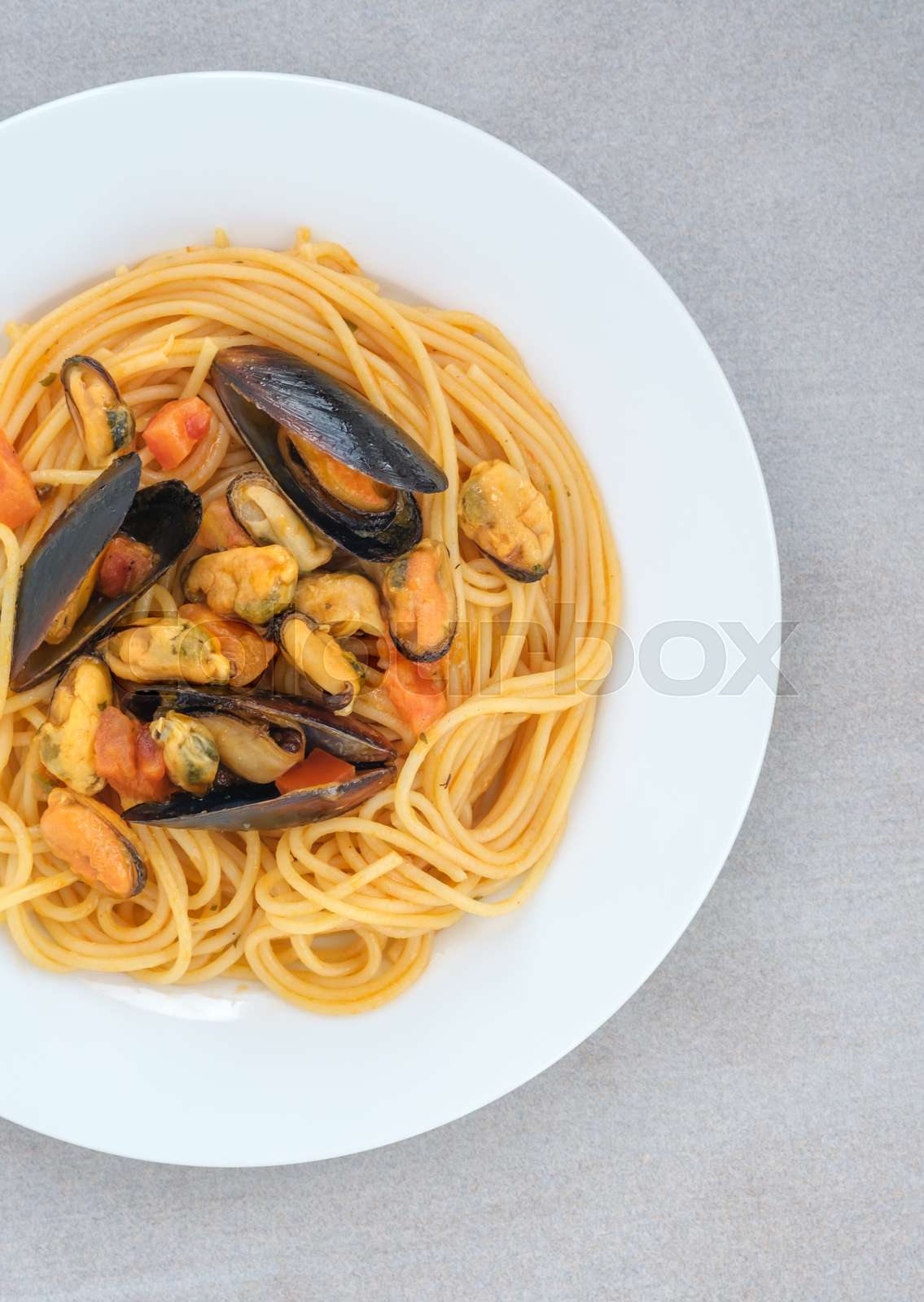 Mussel pasta | Stock image | Colourbox
