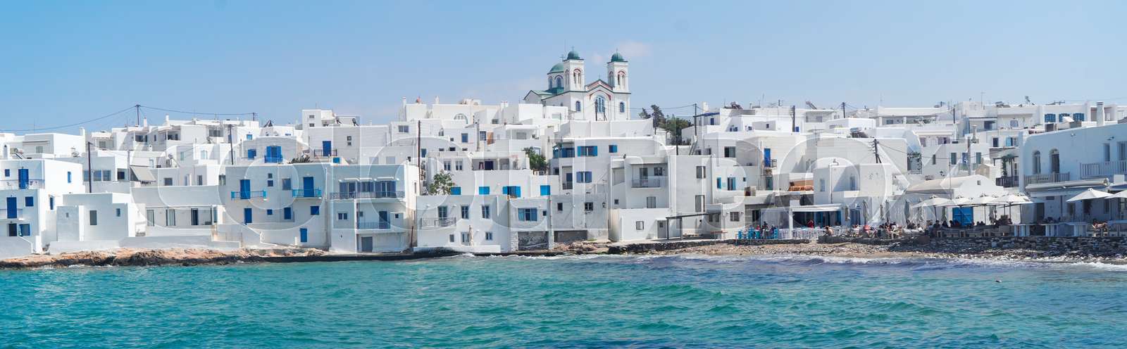 Naoussa waterfront, Paros Greece | Stock image | Colourbox