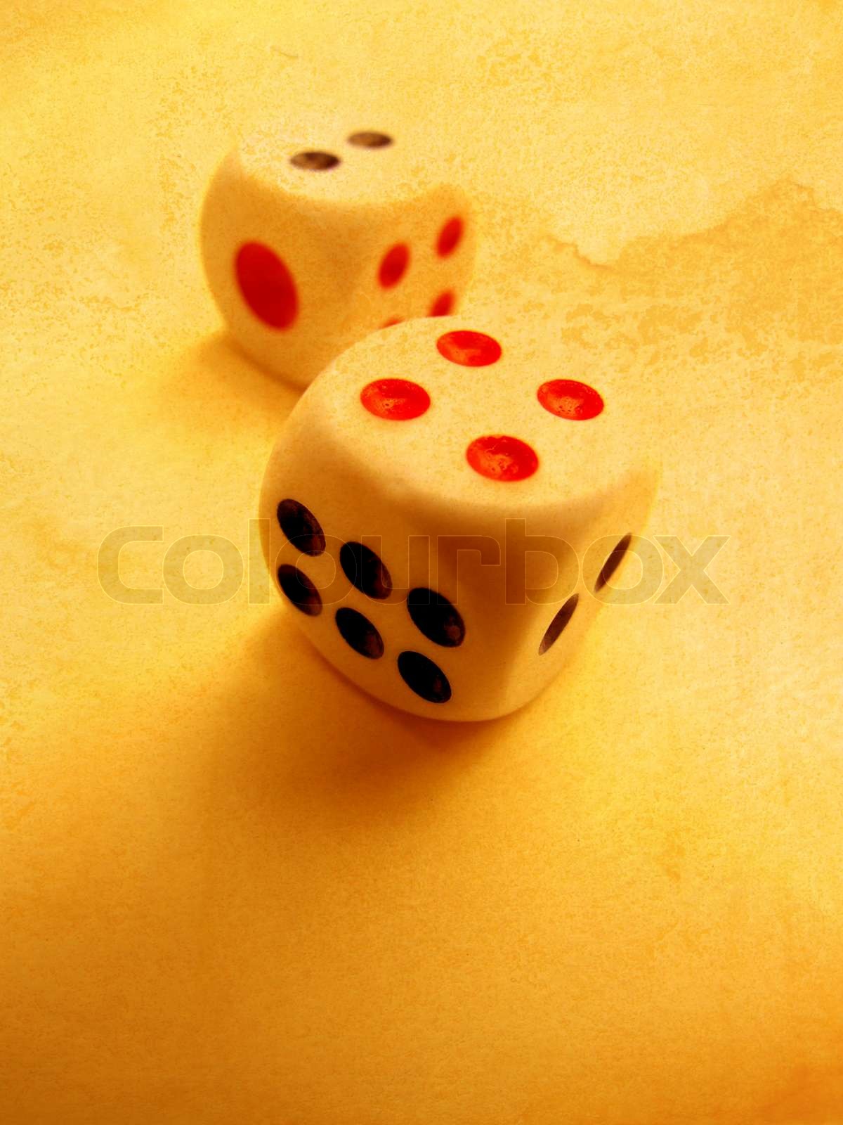 Square dice | Stock image | Colourbox
