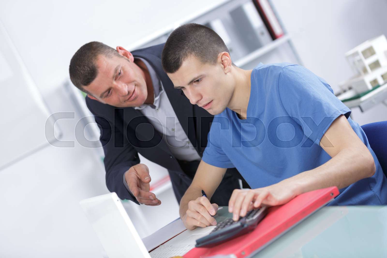 student doing mathematics at school | Stock image | Colourbox