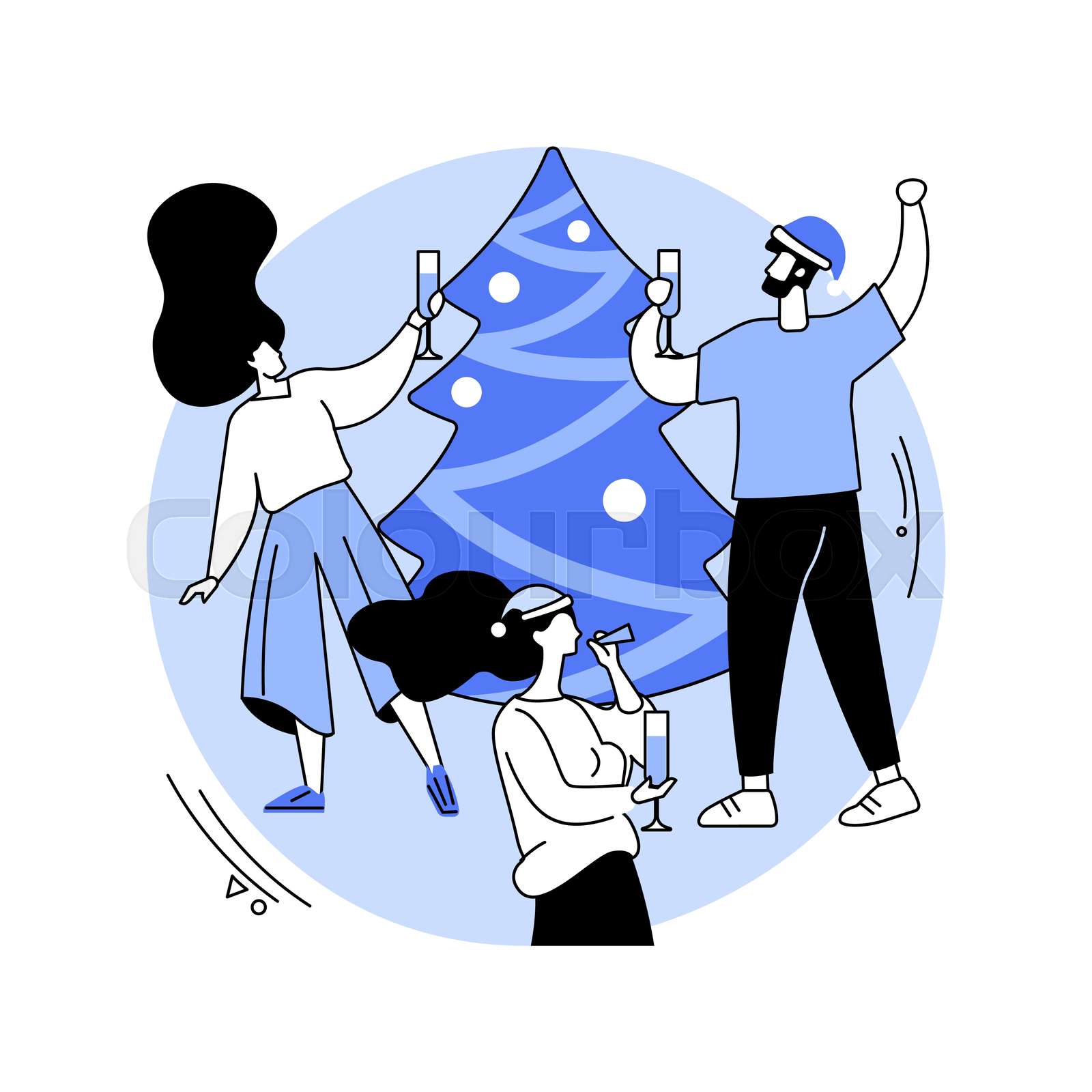 Corporate party isolated cartoon vector illustrations. | Stock vector ...