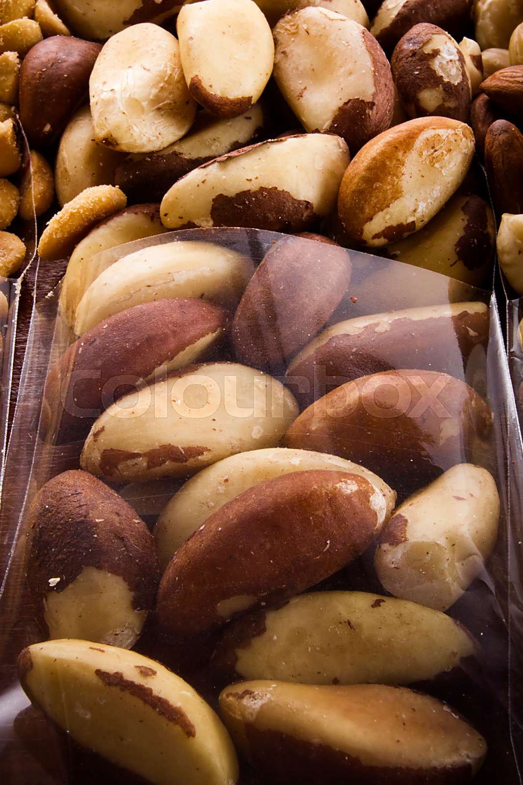 Pile of brazil nuts | Stock image | Colourbox