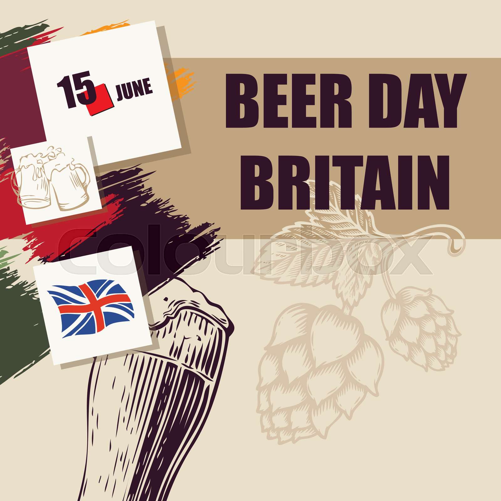 Beer Day Britain | Stock vector | Colourbox