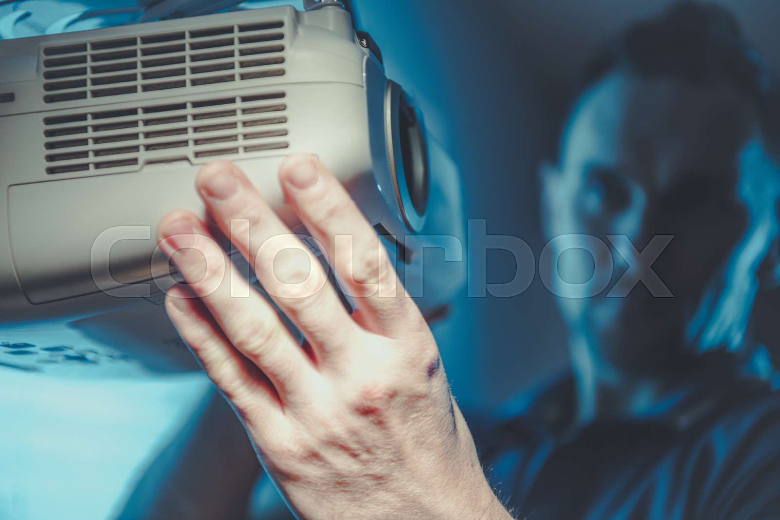 Projector Image Position Adjustment | Stock image | Colourbox