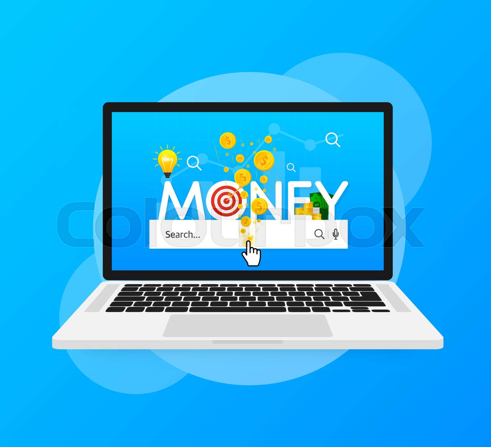 Money budget, great design for any purposes. Abstract illustration. 3d ...