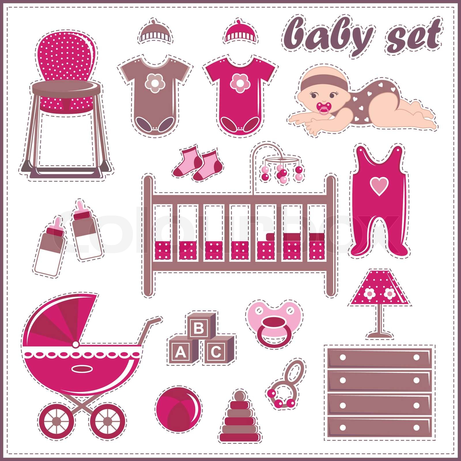 Baby Girl Things Clip Art