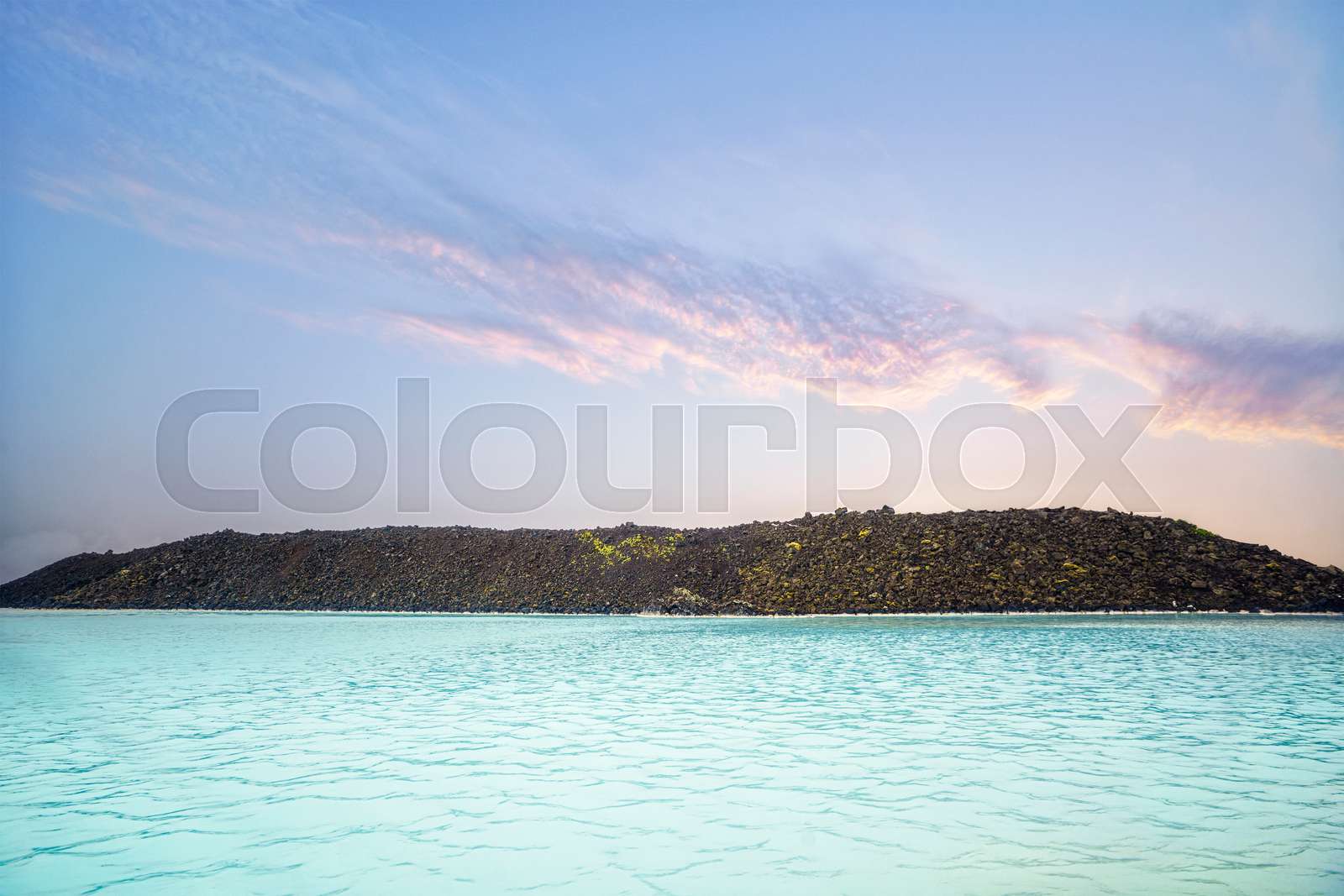 Blue lagoon with turquoise water | Stock image | Colourbox