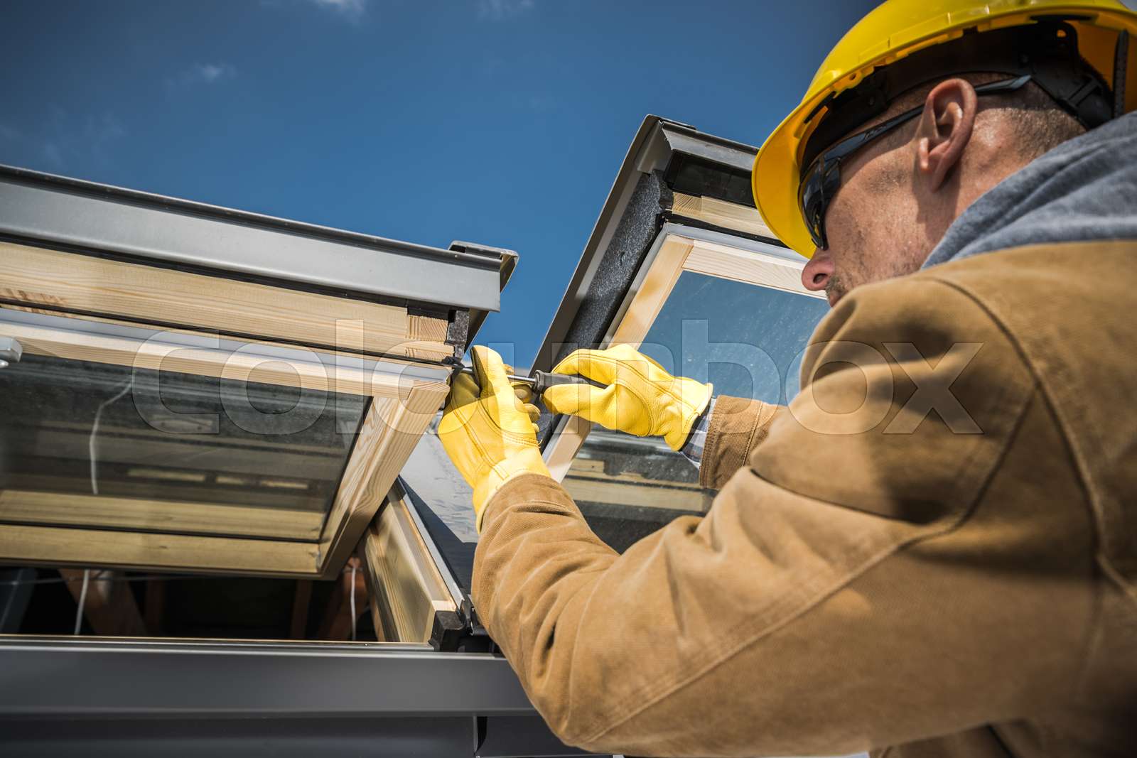 Roof Windows Repair and Maintenance Services | Stock image | Colourbox